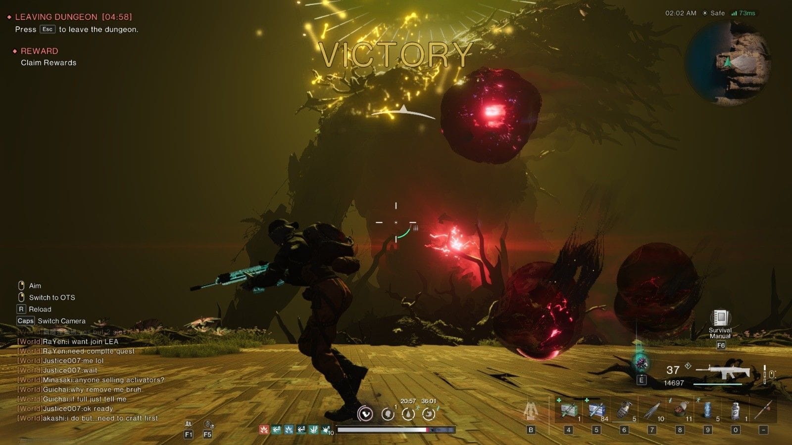 How to beat the Forsaken Giant in Once Human (a.k.a. Mensdevoran)