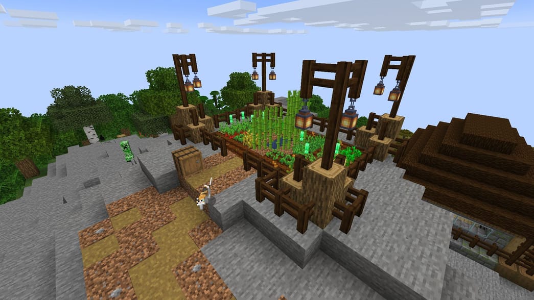 How to make simple Minecraft mountain base