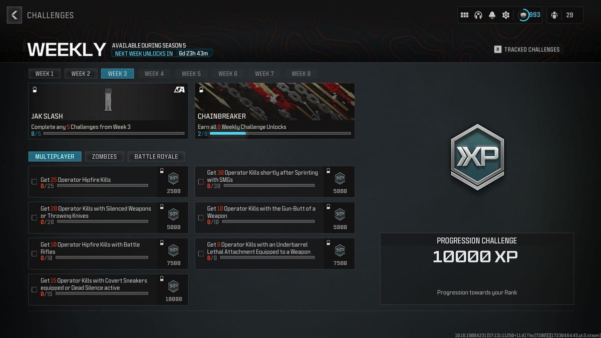 MW3 and Warzone Season 5 Week 3 challenges: Rewards and how to complete