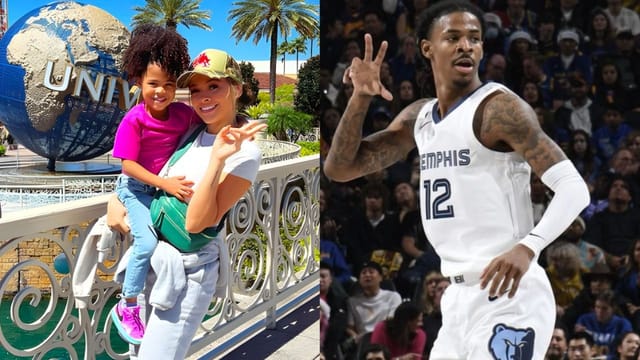 Ja Morant's baby mama KK Dixon accompanies daughter Kaari for 5 a.m ...