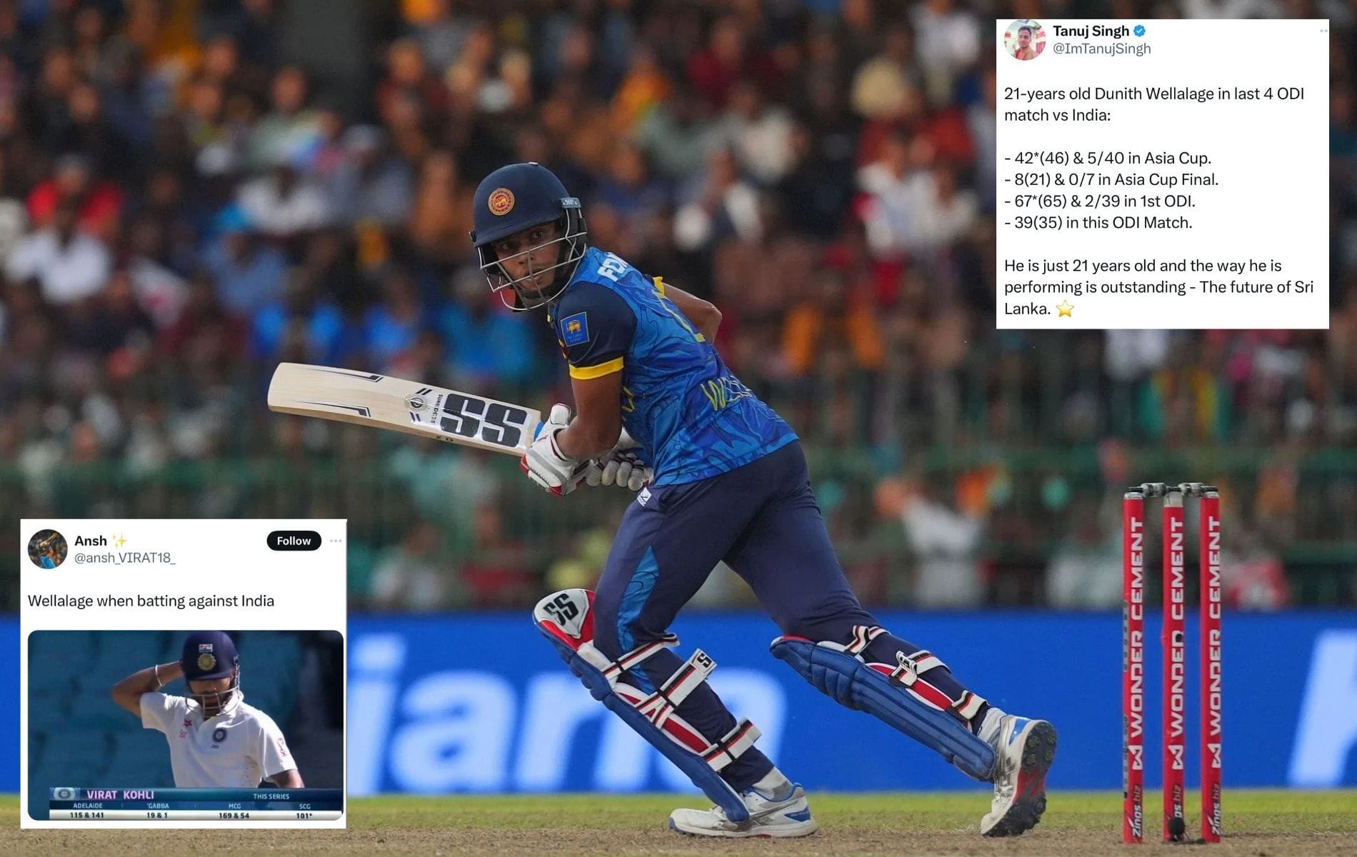 "Try to make him new Sanath Jayasuriya" - Fans react to Dunith ...