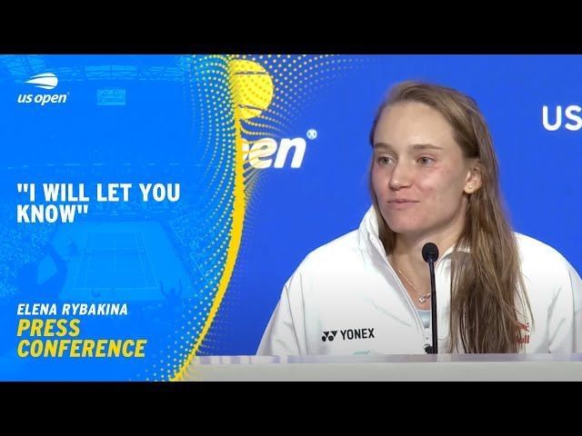 WATCH: Elena Rybakina dodges questions about her split from coach Stefano Vukov; ends US Open ...