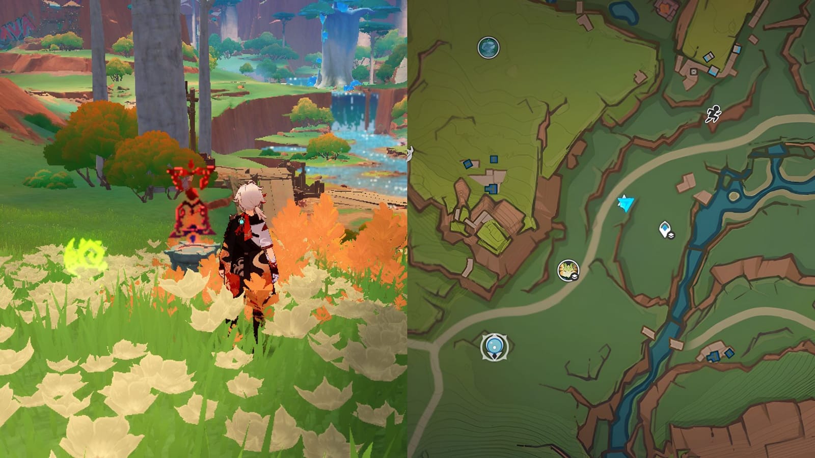 All Natlan Time Trial challenge locations in Genshin Impact