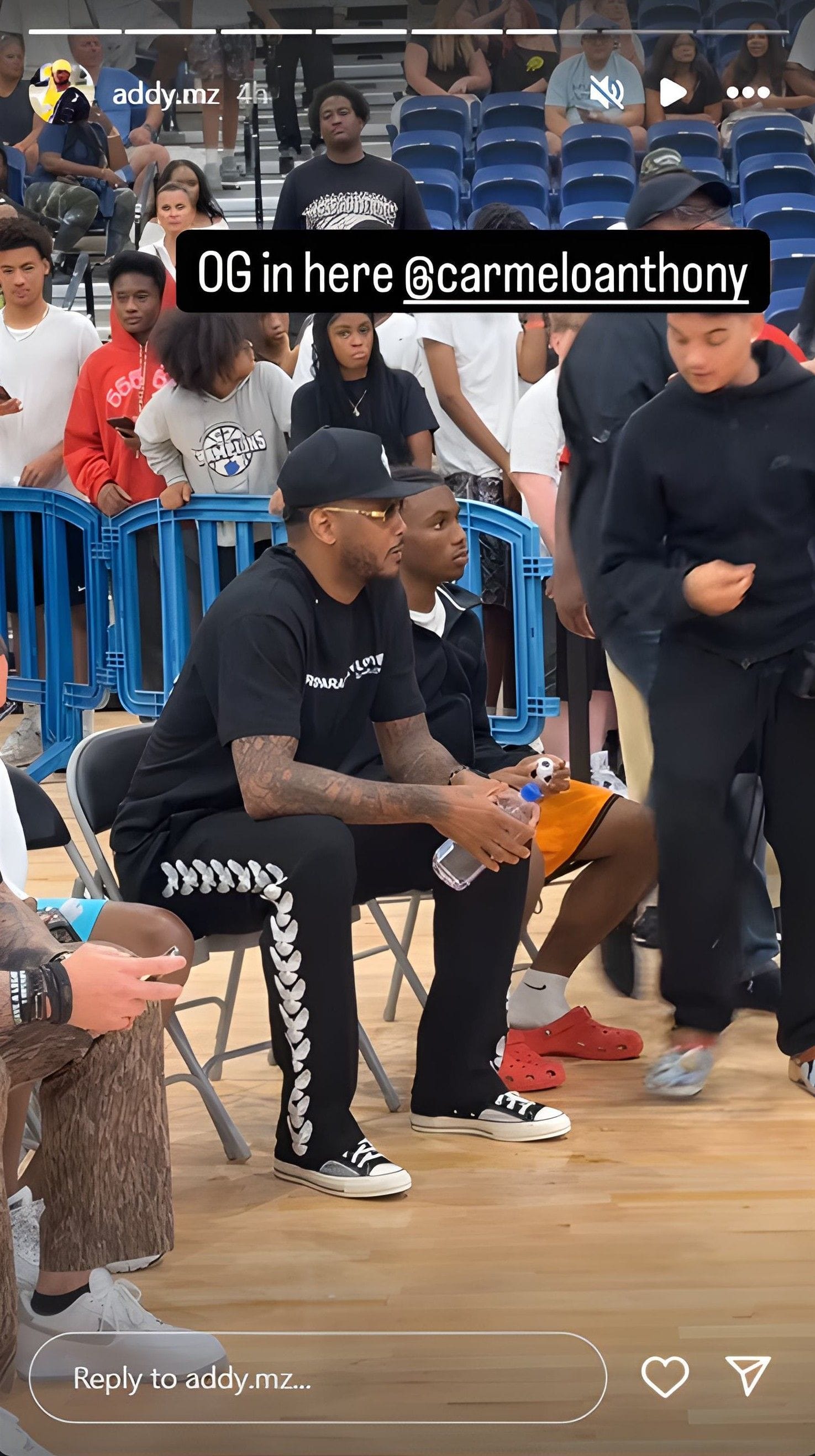 WATCH: Carmelo Anthony turns up to support son Kiyan Anthony at a Rod ...