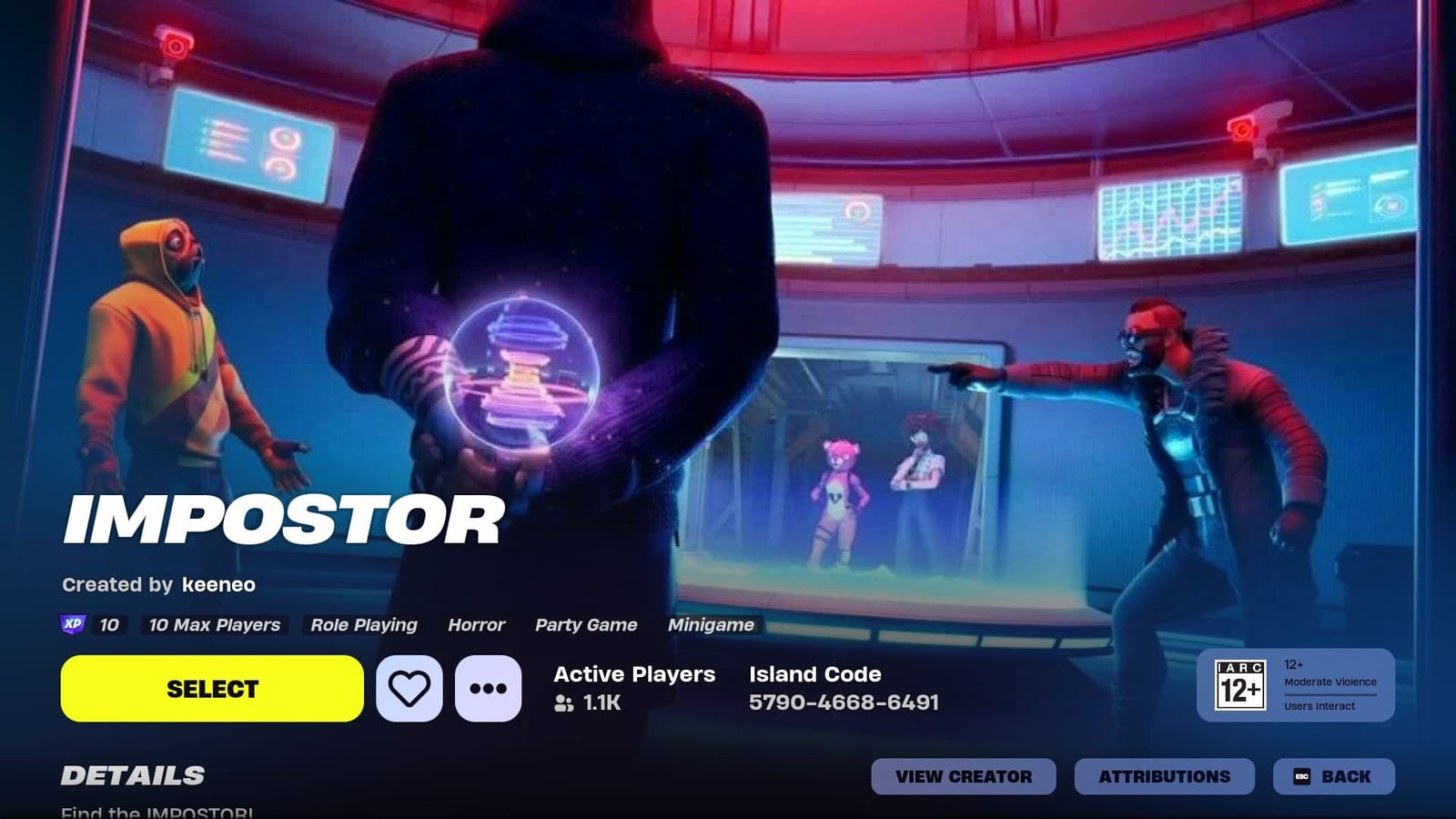 Fortnite Impostor: UEFN map code, how to play, and more