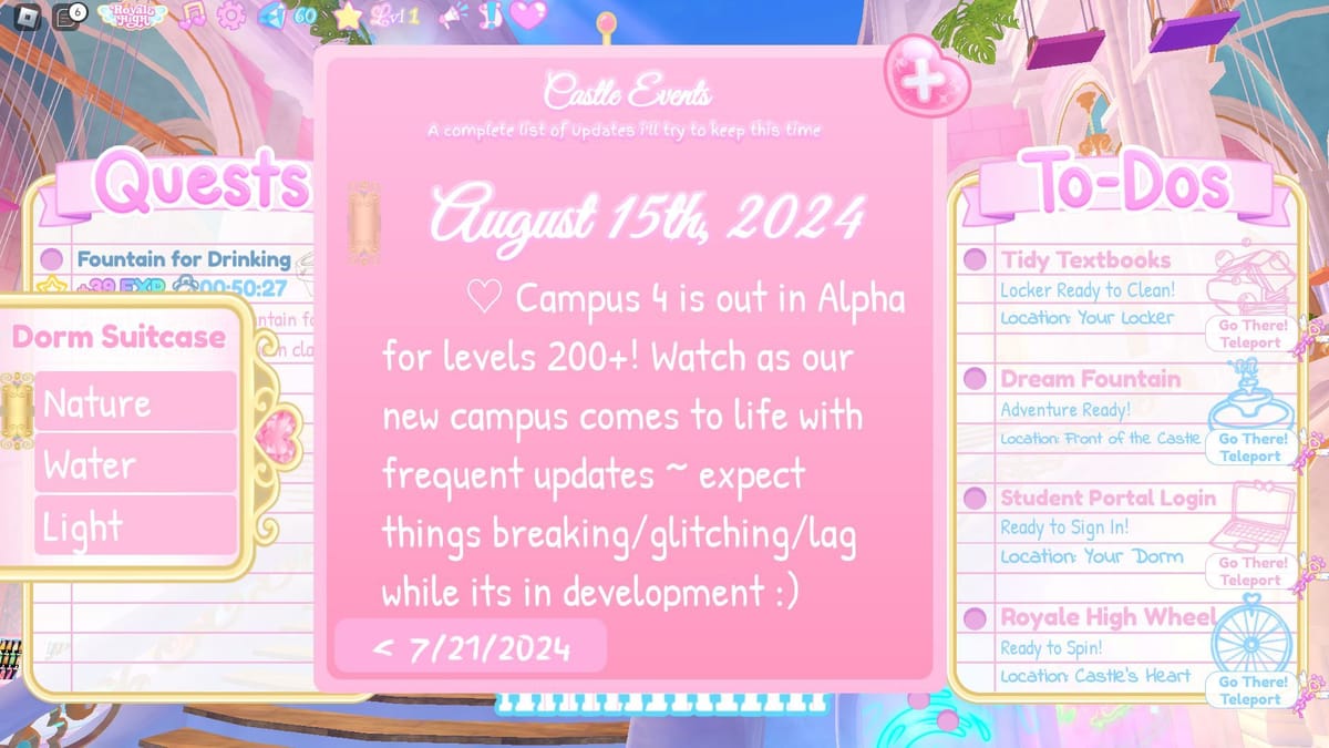 How to enter the Campus 4 Alpha in Royale High