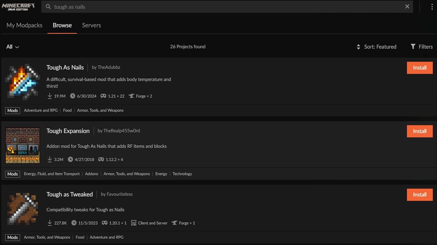 Minecraft Tough as Nails mod: Features and installation guide