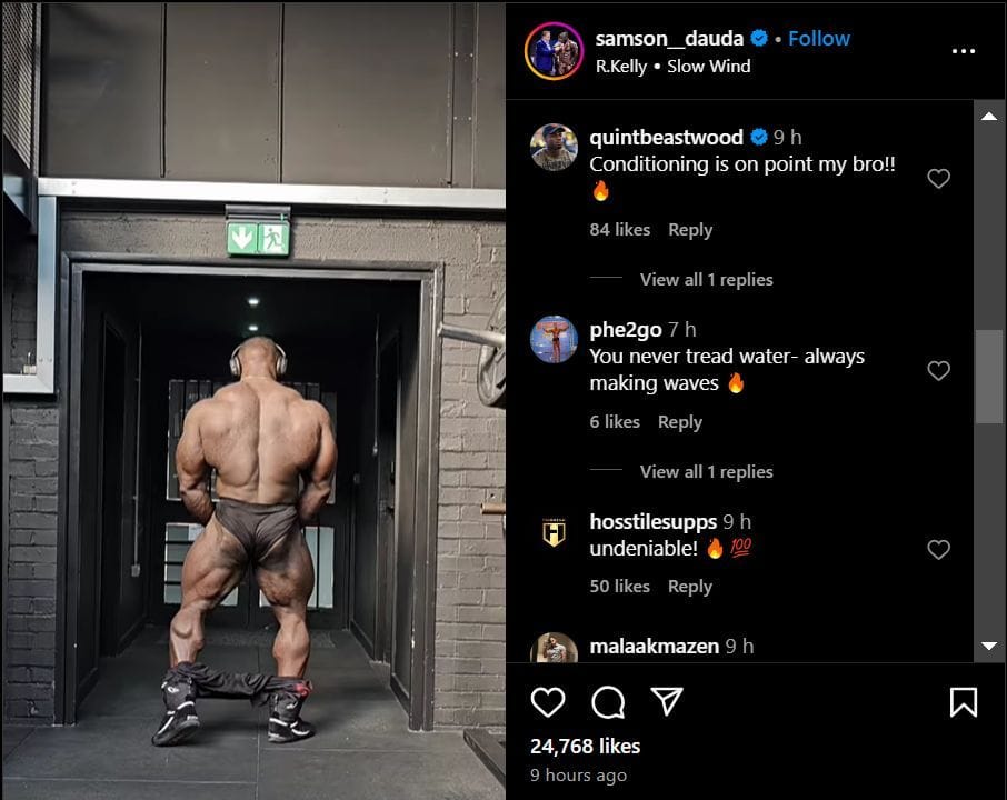 Samson Dauda breaks the internet nine weeks before Mr. Olympia 2024 ...