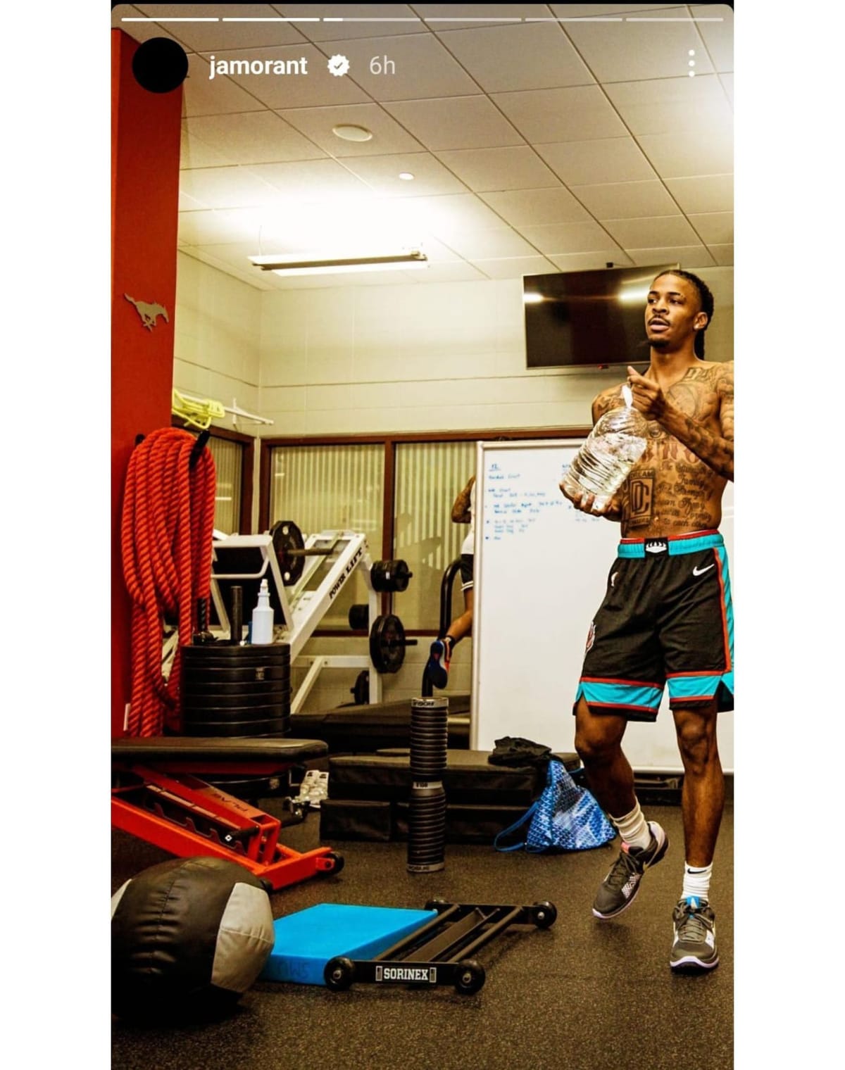 Memphis Grizzlies: In Photos: Ja Morant shows off his tattoos during ...