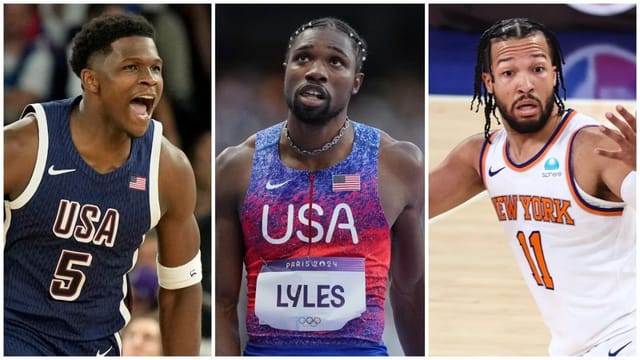 "Thought this was Centel" - Jalen Brunson reacts to Noah Lyles dissing ...