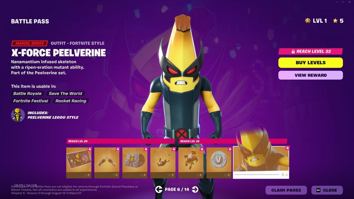 Fortnite Chapter 5 Season 4 Battle Pass: Full list of every skin from ...
