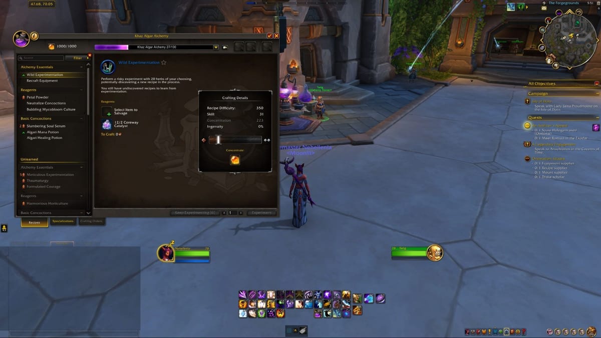 WoW The War Within Alchemy leveling guide (1-100)