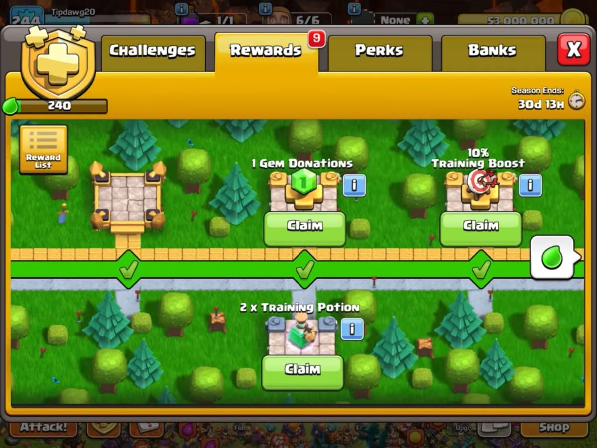 Clash of Clans Gold Pass (August 2024): Cost and rewards explained