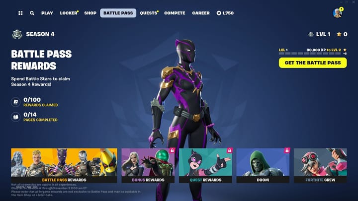 All Fortnite Chapter 5 Season 4 Ranked quests and rewards