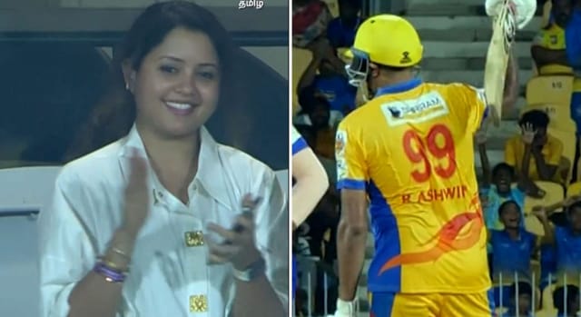[Watch] Ravichandran Ashwin’s wife Prithi Narayanan applauds his half ...
