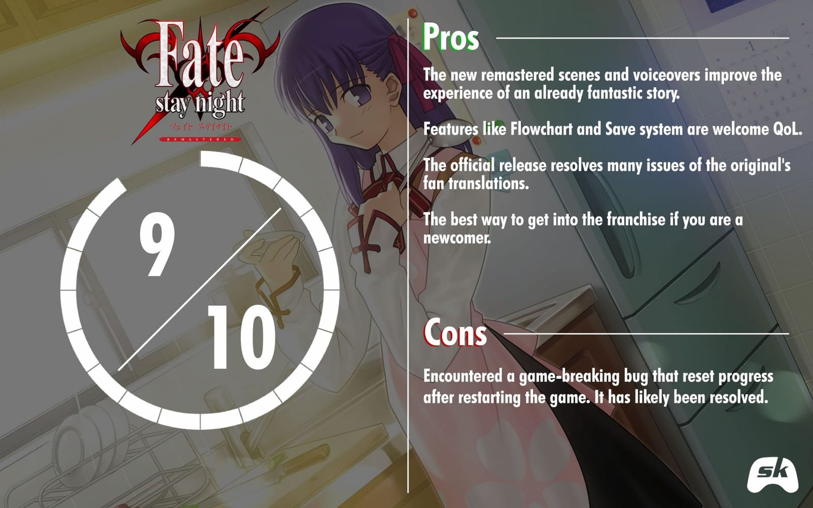 Fate/Stay Night Remastered review: A fresh look at a timeless classic