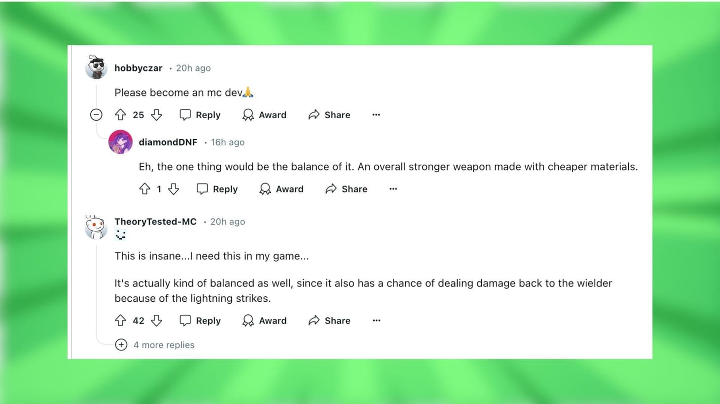 Minecraft player shares interesting concept idea for a copper mace