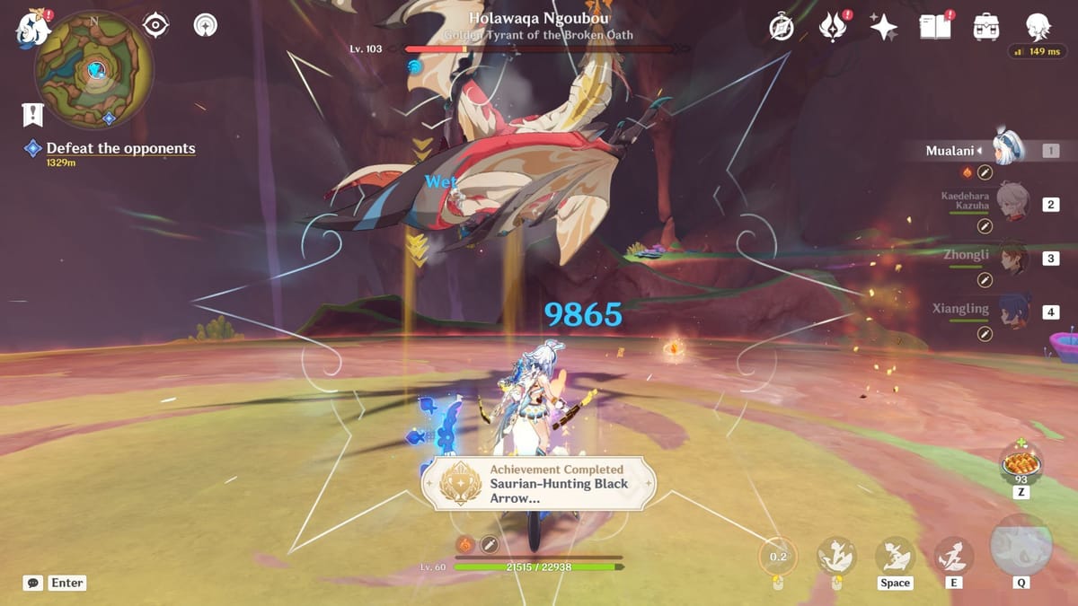 Genshin Impact 5.0 achievements list