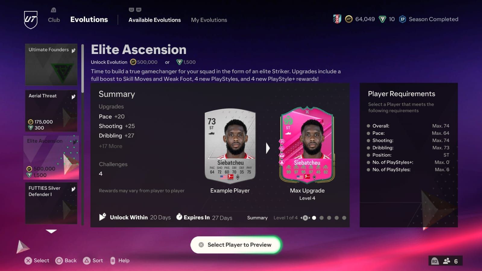 EA FC 24 Elite Ascension Evolution guide: Best players to use, all upgrades, requirements, and more