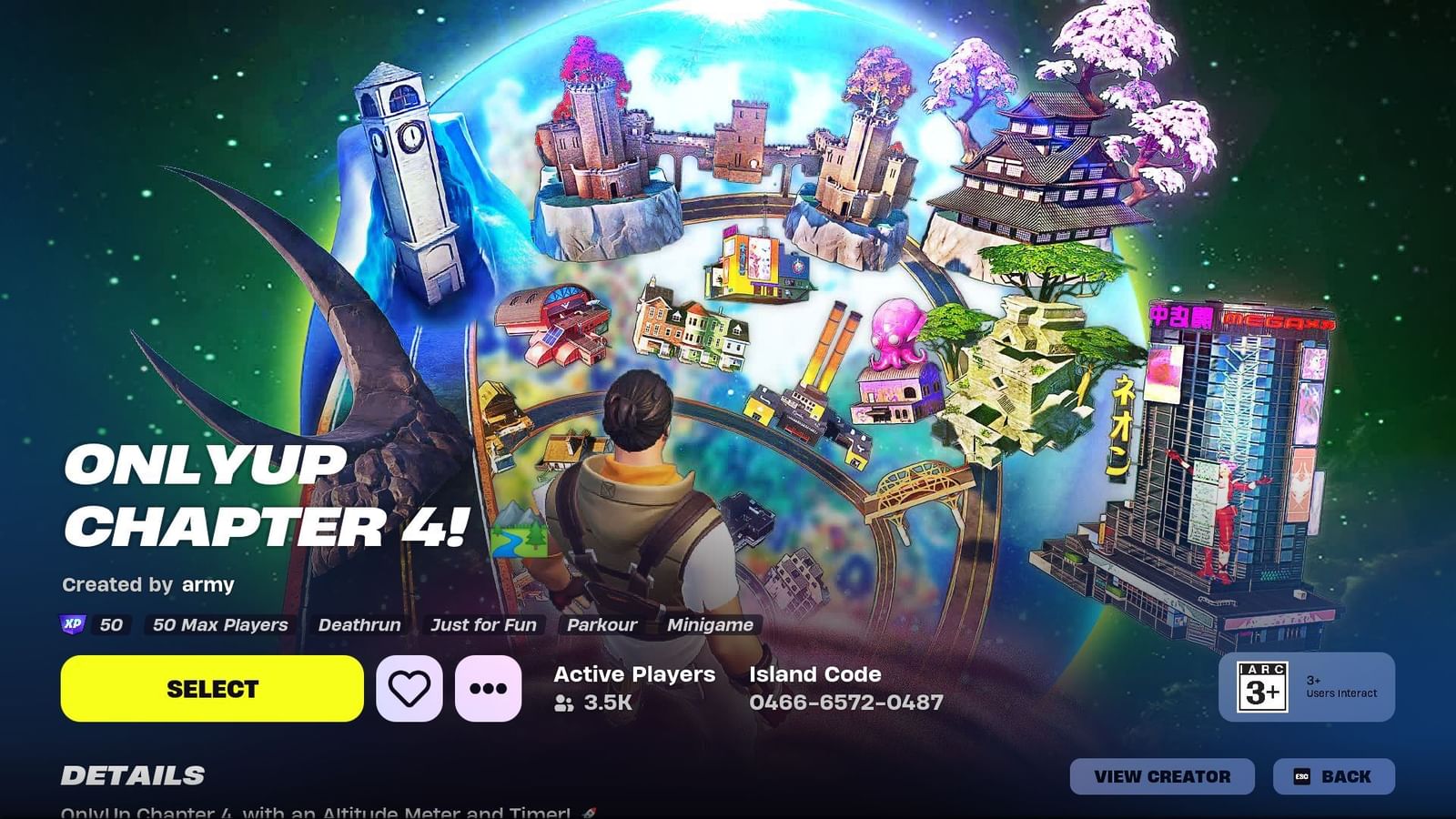Fortnite Only Up Chapter 4: UEFN map code, how to play, and more