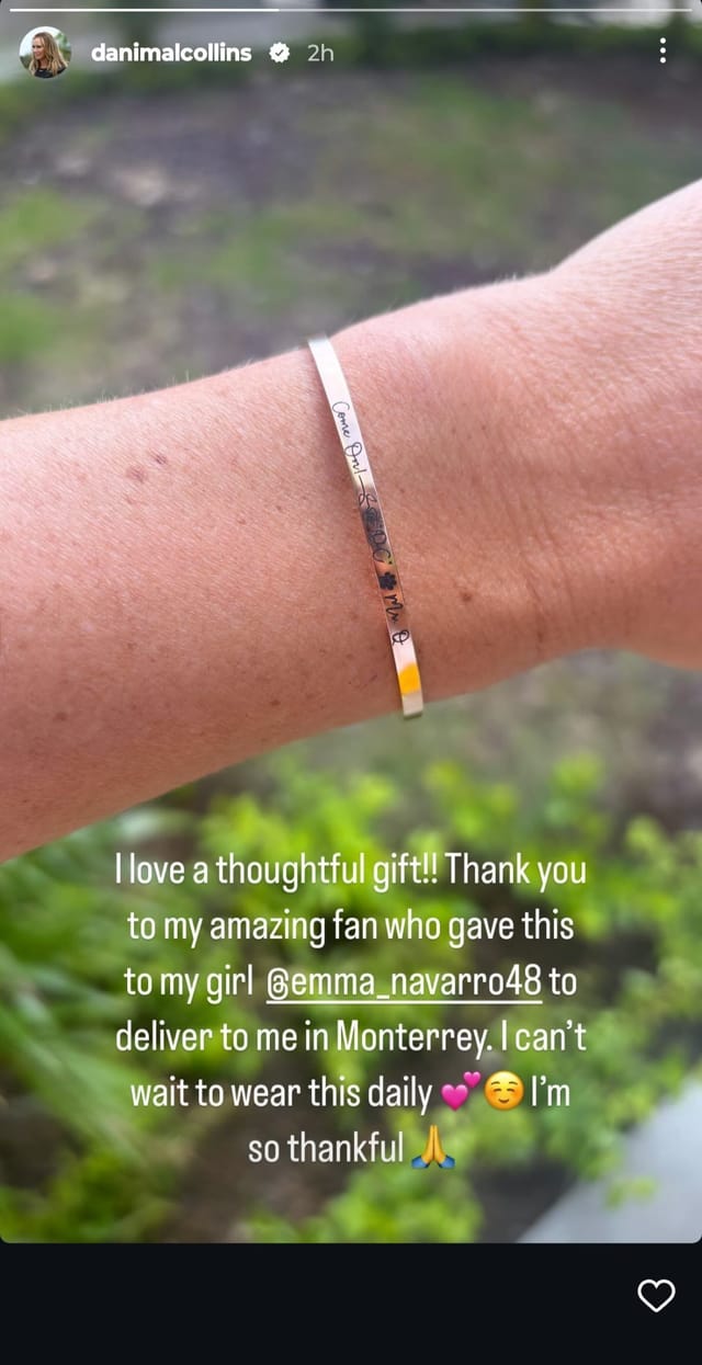 "Can't wait to wear this" - Danielle Collins shows off "thoughtful ...