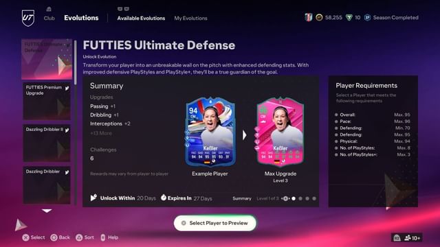 EA FC 24 FUTTIES Ultimate Defense Evolution guide: Best players to use, all upgrades ...