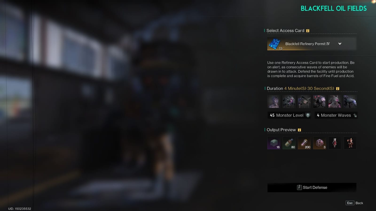 How to get Barreled Premium Fuel in Once Human