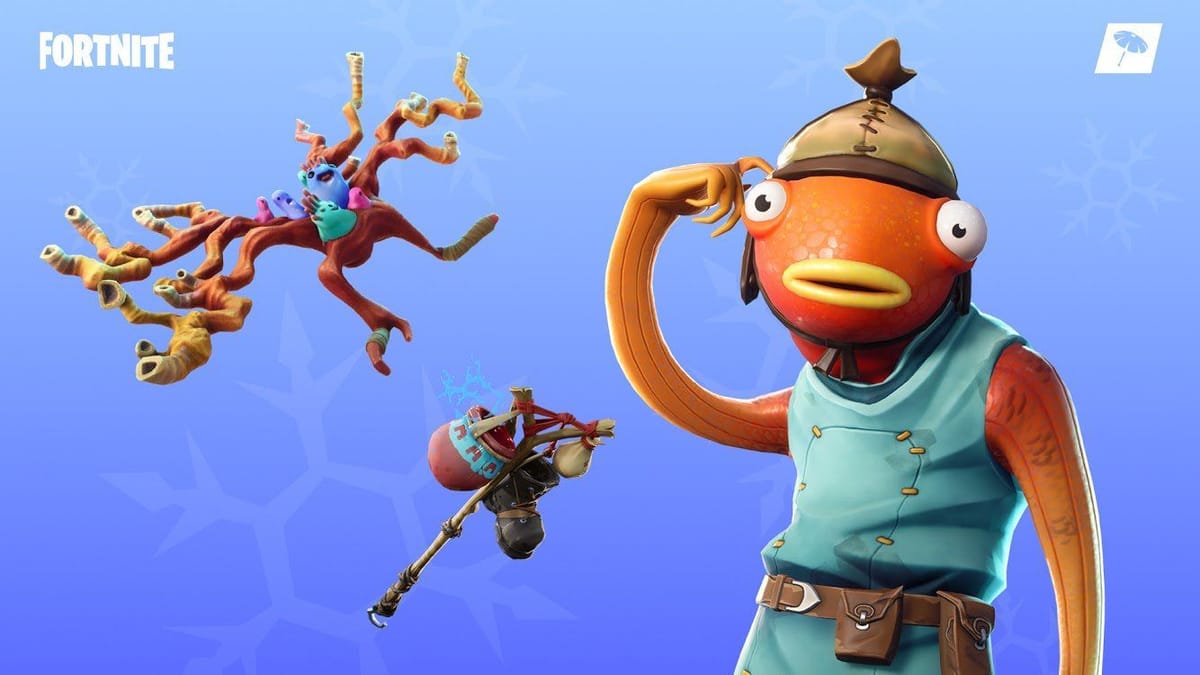 A look at Fishstick in Fortnite, one of the most sought-after OG Outfits