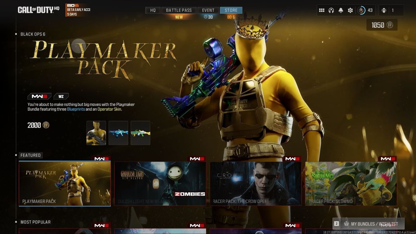 Playmaker bundle in MW3 and Warzone: Price, what's included, and is it worth buying?