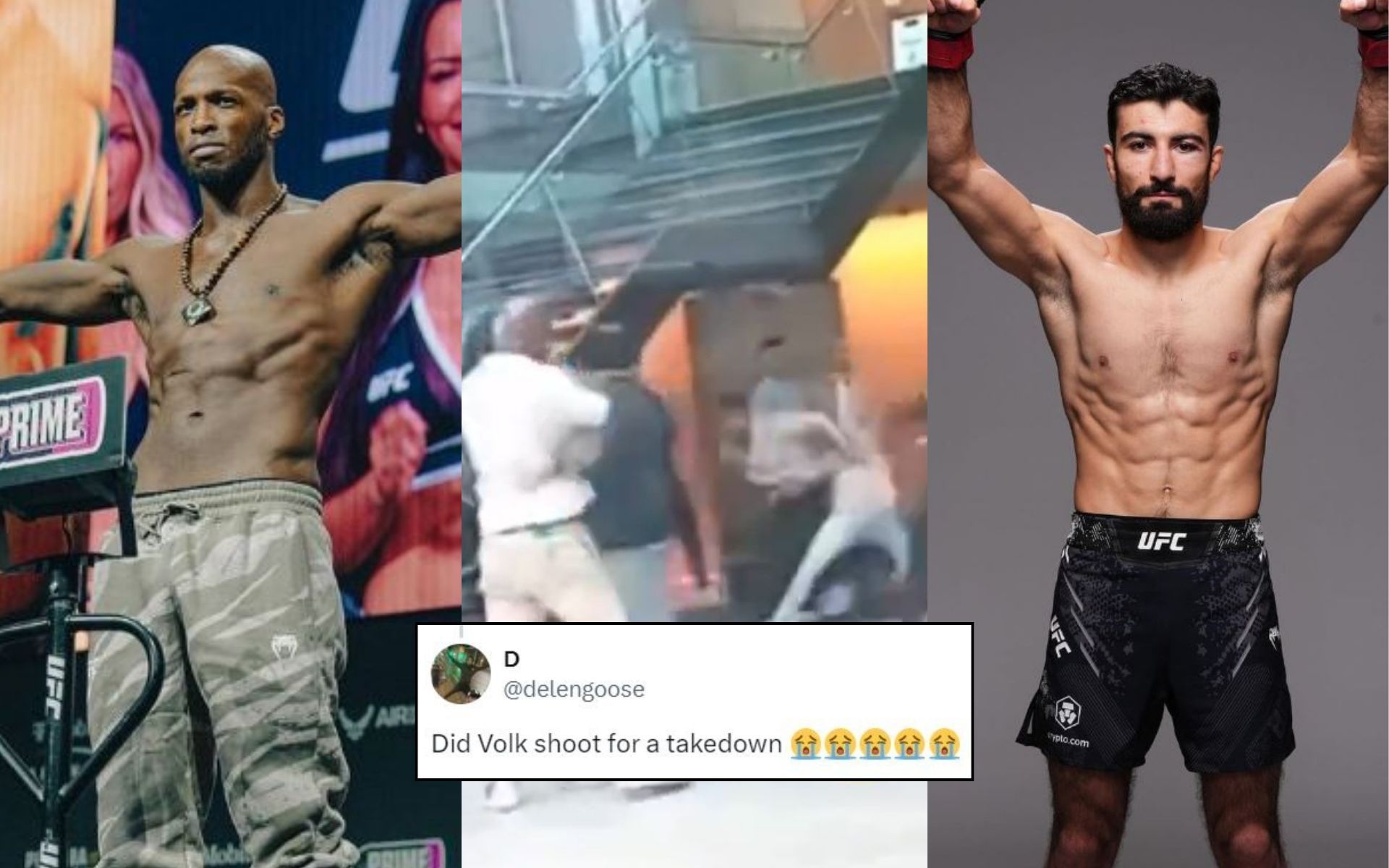 "Did Volk shoot for a takedown?" - Fans react to footage of Michael 'Venom' Page and Farid ...