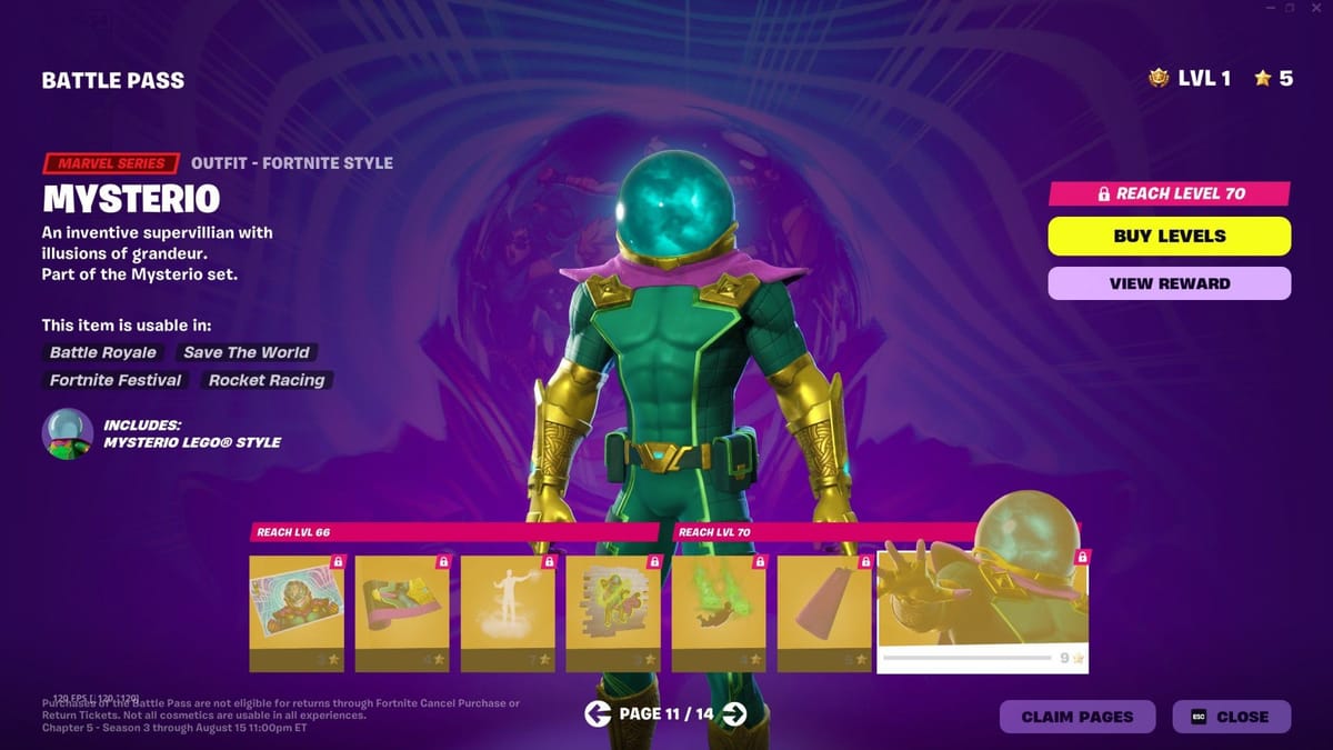 Fortnite Chapter 5 Season 4 Battle Pass: Full list of every skin from ...