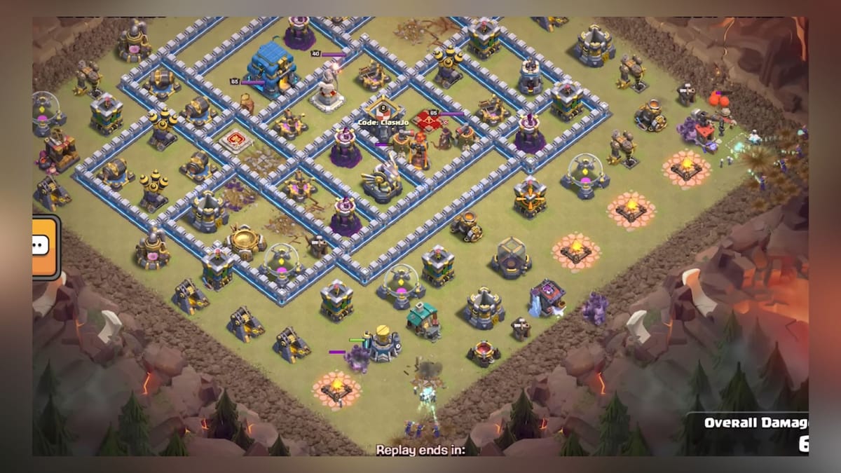 Clash of Clans: Town Hall 12 Zap Quake Witch attacking strategy in ...