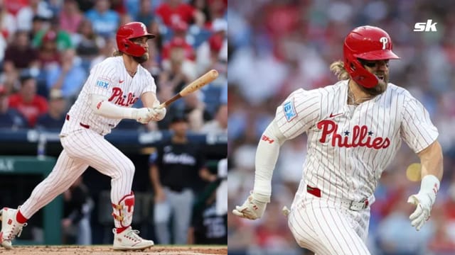 PHOTO: Bryce Harper shows off crayon bats designed by his kids for ...