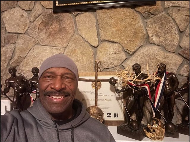 How many Mr. Olympia titles does Lee Haney have?