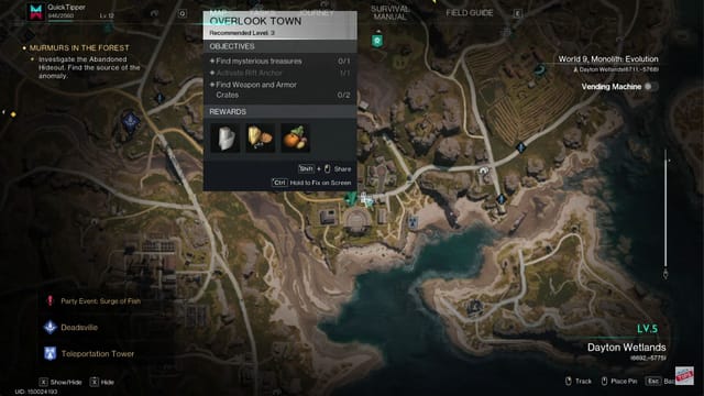 All Overlook Town crate locations in Once Human