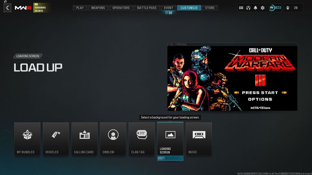 How to change Loading Screen in MW3