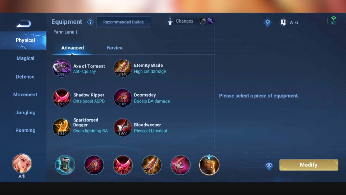 Arli build in Honor of Kings: Best Equipment, Arcanas, Battle Spell ...