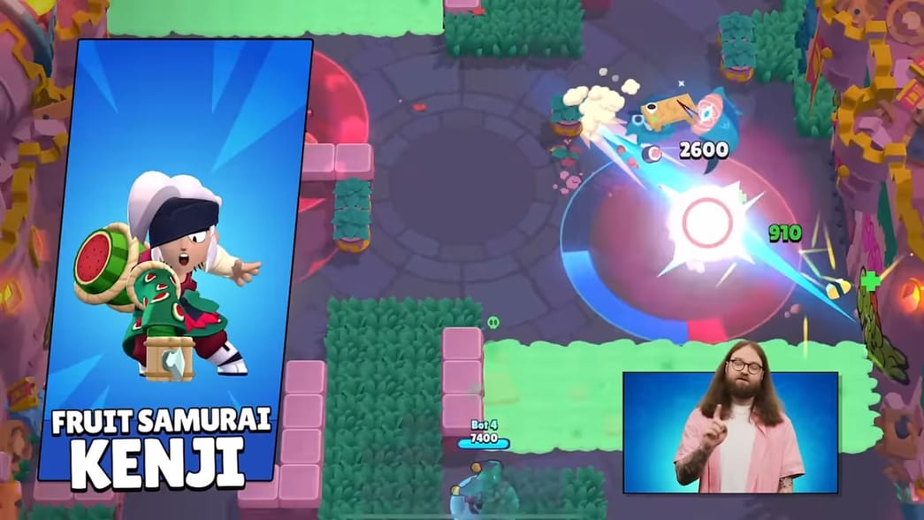 Kenji in Brawl Stars: Main attack, Super, and more