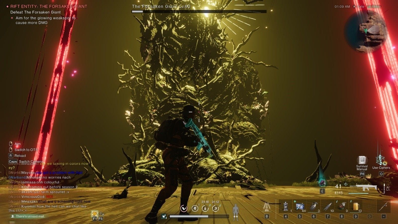 How to beat the Forsaken Giant in Once Human (a.k.a. Mensdevoran)