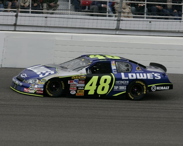 When NASCAR fined Jimmie Johnson $10,000 for blocking Powerade bottle ...