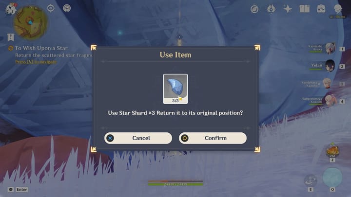 Genshin Impact To Wish Upon a Star quest guide