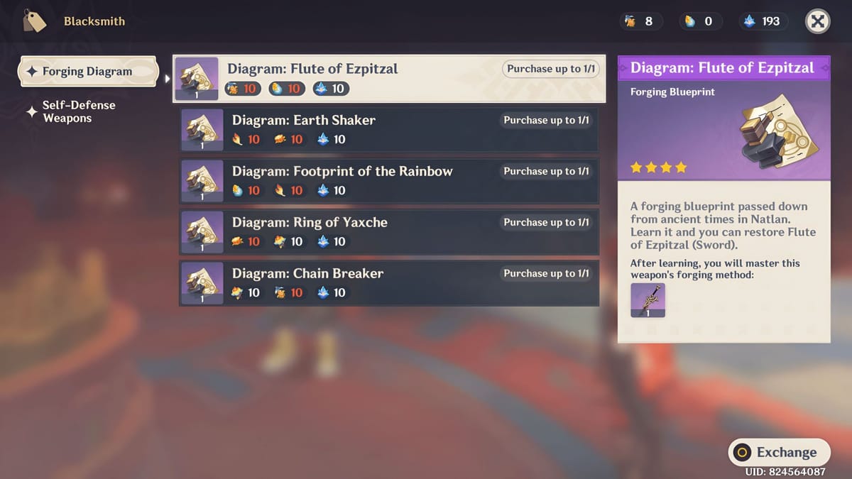 How to get Natlan craftable weapons in Genshin Impact