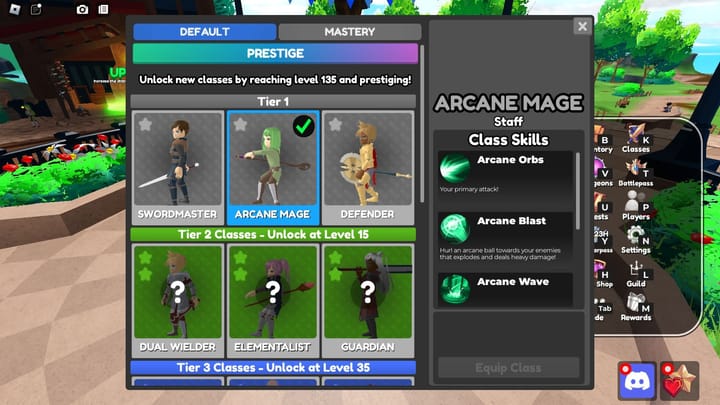 World // Zero: All Classes, Class skills, and Class Tiers