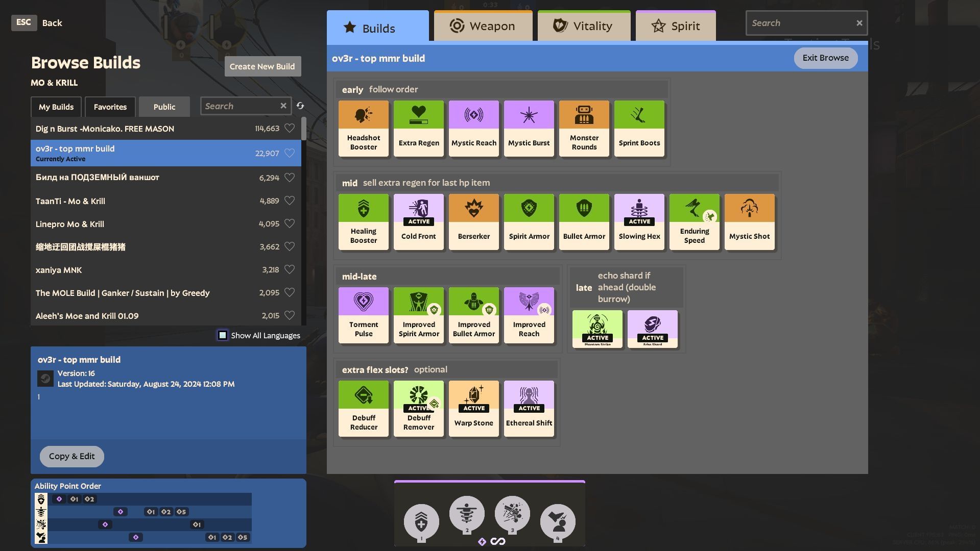 Deadlock Mo & Krill build guide