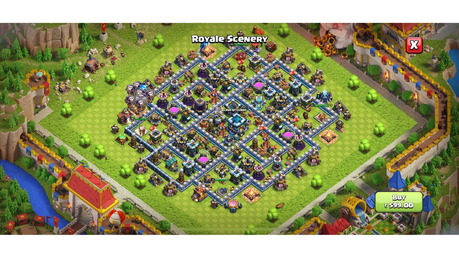 All sceneries in Clash of Clans