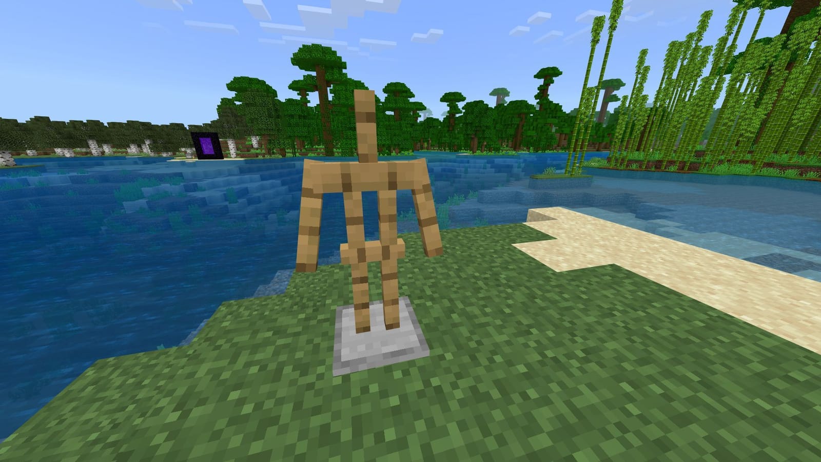 How to give armor stands weapons in Minecraft