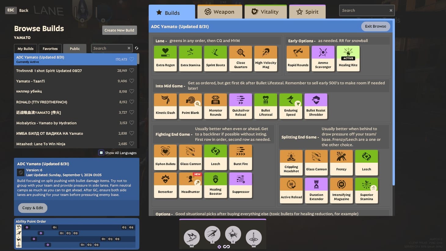 Deadlock Yamato guide: Deadlock Yamato build guide