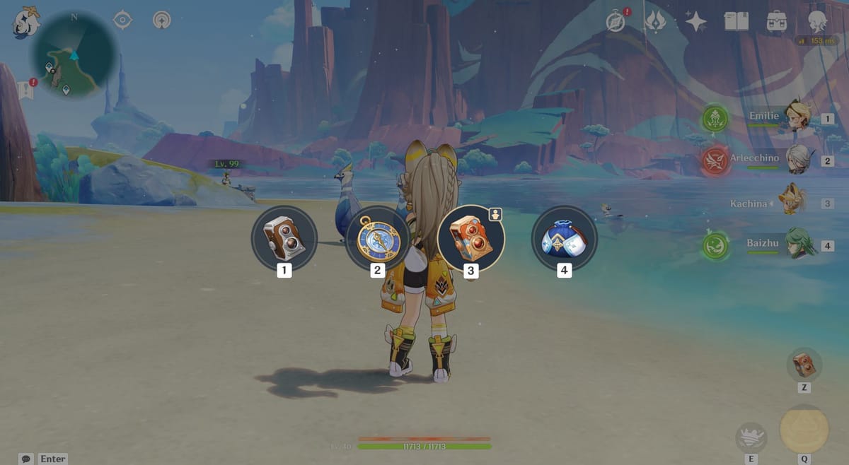 Genshin Impact: Flowcurrent Birds doing 2 different actions photography locations