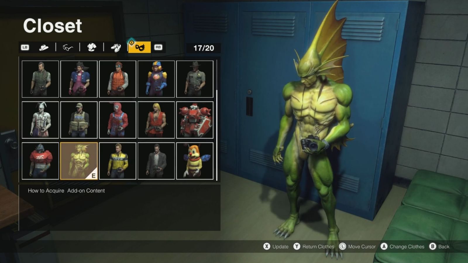 All DLC costumes in Dead Rising Deluxe Remaster