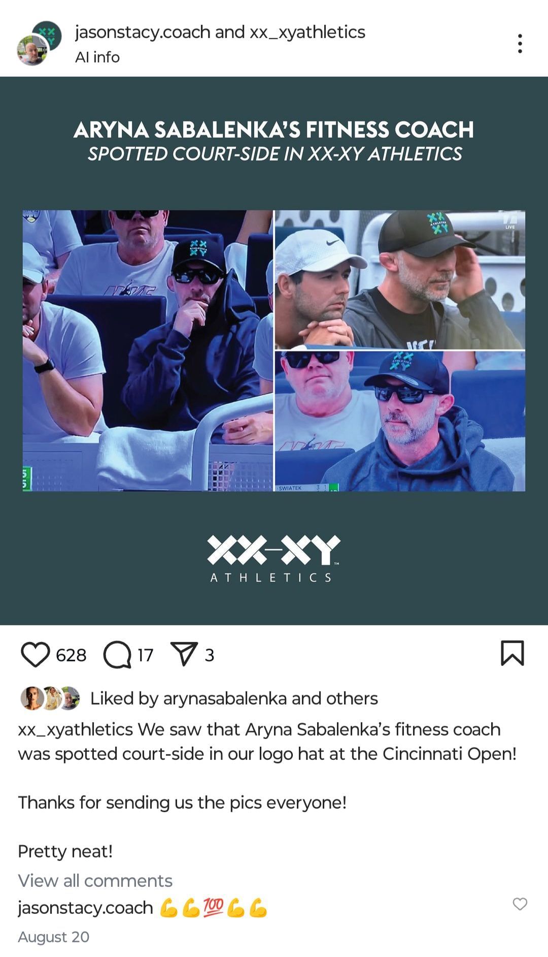 New controversy at US Open as Aryna Sabalenka's fitness coach Jason ...